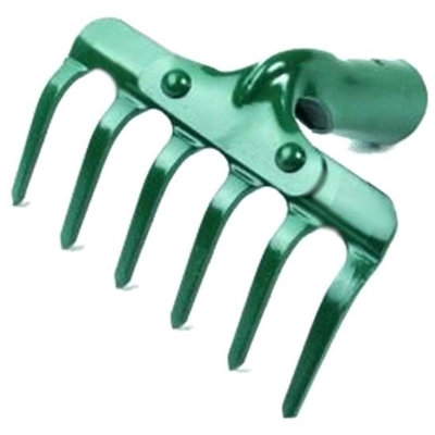 Small Garden Rake for raking and loosening the soil, 14 cm / 5.5" with ...