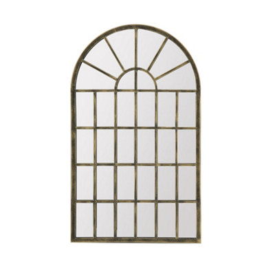 Small Gothic Arch Mirror - Black Gold