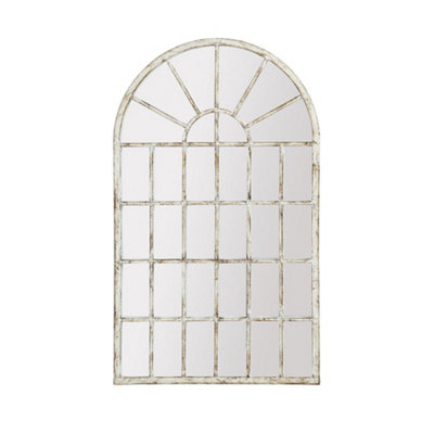 Small Gothic Arch Mirror - White