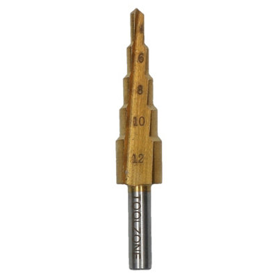 Small HSS Step Cone Drill Titanium Hole Cutter 4 - 12mm Step Drill ...