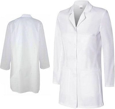 Small Lab Coat Unisex Men Women White Medical Labcoat Jacket Doctor ...