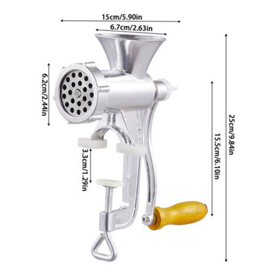 Small Manual Aluminium Alloy Kitchen Meat Mincer