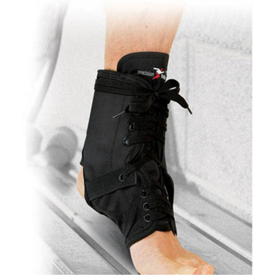 SMALL Neoprene Ankle Brace & Stays - Lace Up Foot Support Sprain Pain ...