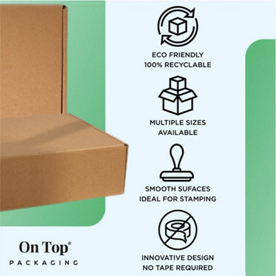 Small Parcel Boxes - Pack of 10 (20.8cm x 13cm x 6.8cm) Premium 150K ...