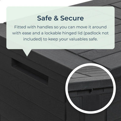 Small Parcel Delivery Box Outdoor Waterproof Plastic Garden Storage ...