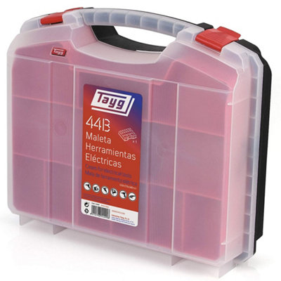 Small Plastic Tool Box with Organiser Tray