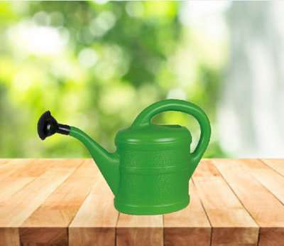 Small Plastic Watering Can 1L Green Indoor Houseplant Mini Kids ...
