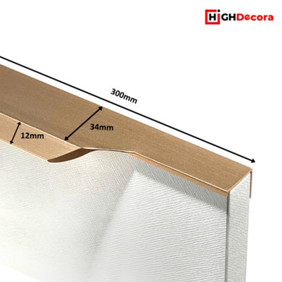 Small Profile Pull Handle for Furniture Wardrobe, Kitchen Cabinet, TV ...