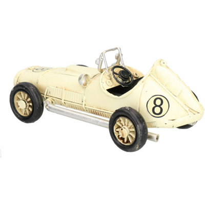 Small Racing Car Metal Ornament Model Sculpture Statue Decoration ...