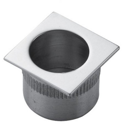 Small Recessed Sliding Door Flush Pull - 30mm Square 23mm Depth Satin ...
