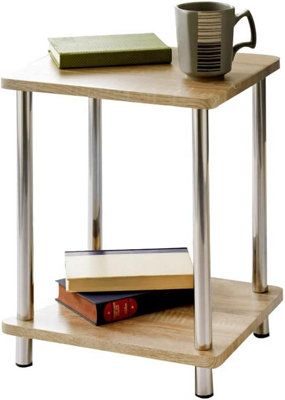 Small Side Table Bedside Table 2 Tier Living Room