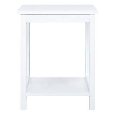 Small Side Table Bedside Tables 2 Tier Night Stand Occasional Slim Table