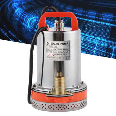 Small Solar Submersible Pump for Pool Cleaning - 8m Lift, 2.1m Cable ...