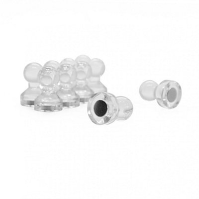 Small Transparent Acrylic Push Pin Magnet for Fridge, Whiteboard ...