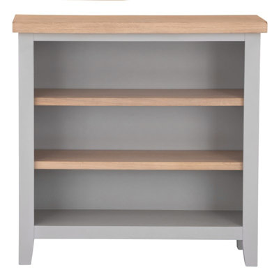 Small Wide Bookcase - L90 x W30 x H90 cm - Grey at B&Q