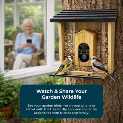 SMART BIRD FEEDER HD Camera + AI Identify Birdty App + Notification Box ...