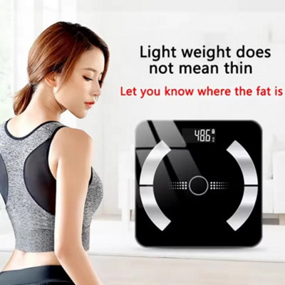 Smart Bluetooth Digital Body Fat & BMI Bathroom Scale - 180kg Capacity