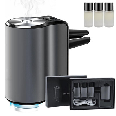 Smart Car Air Freshener USB Rechargeable Diffuser with 3 Essential Oil ...