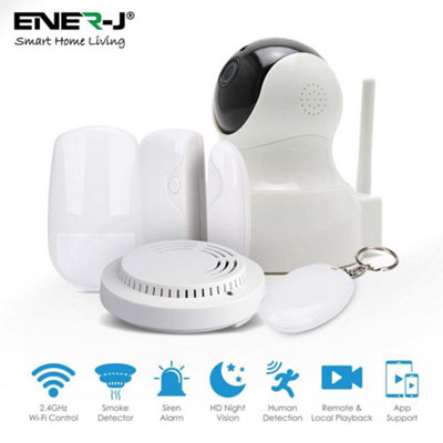 Smart CCTV Camera Security System Kit, includes IP Camera, Wireless PIR ...