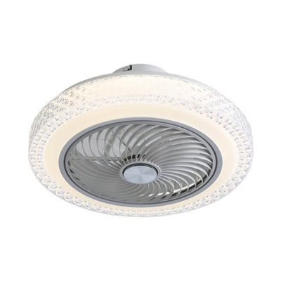 Smart Ceiling Fan with LED Dimmable Light and Remote Control 6 Speed 3 ...