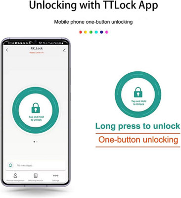 Smart Fingerprint Door Lock with 2 Mechanical Keys, 2 IC Cards, TTLock ...