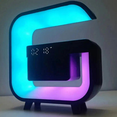 Smart G Shape Lamp Bluetooth Speaker Wireless Charger Lamp Intelligent ...