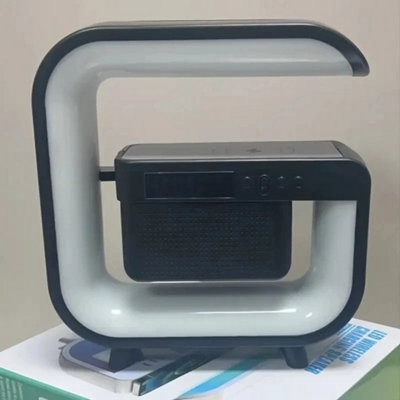 Smart G Shape Lamp Bluetooth Speaker Wireless Charger Lamp Intelligent ...