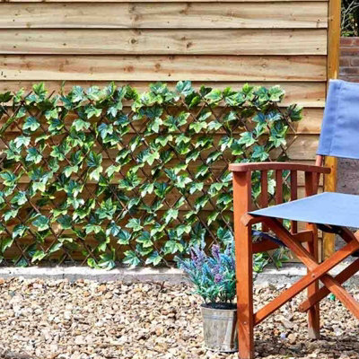 Smart Garden 60cm x 180cm Expanding Lemon Leaf Trellis Wheelie Bin Screen
