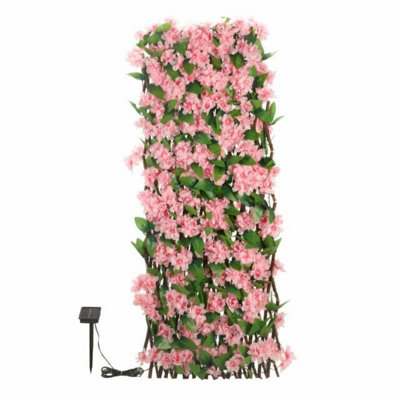 Smart Garden 60x 180cm Expanding Solar Light Pre Lit Pink Blossom ...
