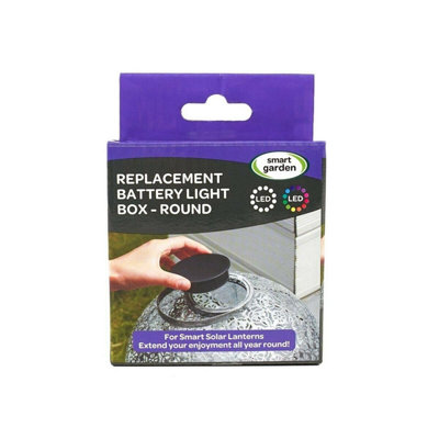 Smart Garden Replacement Battery Light Box Pack for Solar Lights Round ...