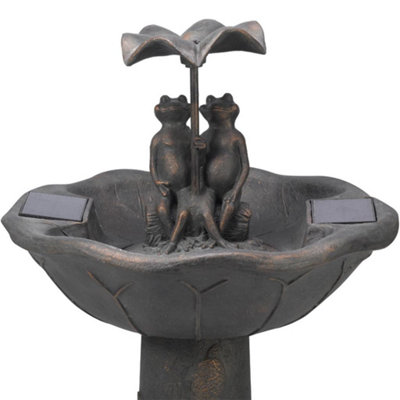Smart Garden Solar Frog Frolics Umbrella Garden Water Feature Fountain ...
