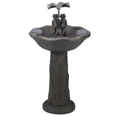 Smart Garden Solar Frog Frolics Umbrella Garden Water Feature Fountain ...