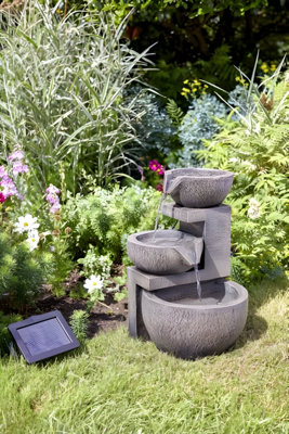Smart Garden Solar Genoa Cascade Oriental Garden Water Feature Fountain