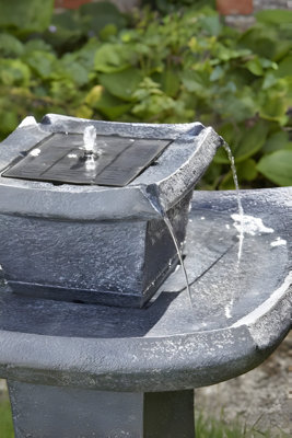 Smart Garden Solar Pagoda Oriental Garden Water Feature Fountain Bird Bath