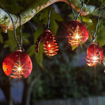 Smart Garden Solar Powered Ladybird 10 String Lights