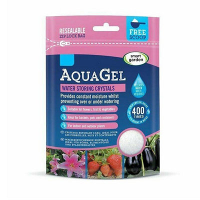 SMART GARDEN WATER STORING CRYSTALS INDOOR AND OUTDOOR AQUA GEL 200G