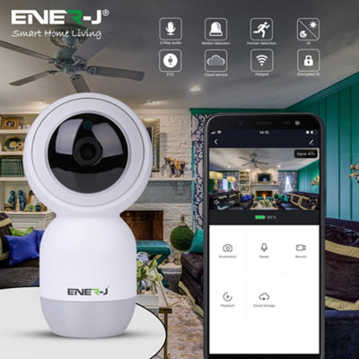 Smart Indoor IP Camera with auto Tracker 1080P 360 Coverage works with ...
