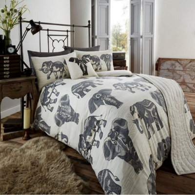 Smart Living Luxury 5PC Complete Bedding Set Duvet Cover, Pillow Pair ...