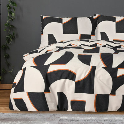 Smart Living Luxury Reversible Polycotton Easy Care Bedding Quilt Cover ...