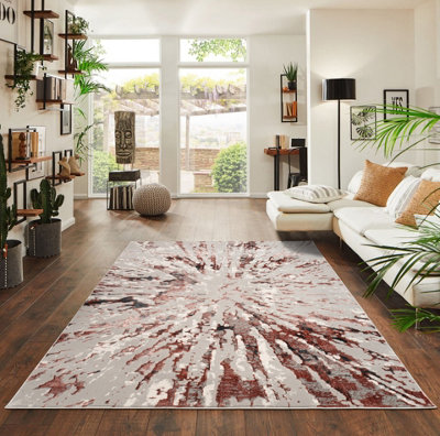 Smart Living Luxury Soft Modern Shimmer Sunset Rug for Living & Bedroom ...