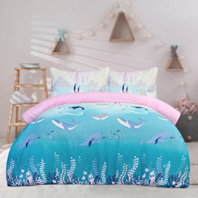 SMART LIVING LUXURY SOFT & REVERSIBLE WINTER WONDERLAND ARCTIC ANIMALS ...