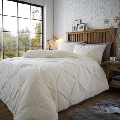 Smart Living Teddy Bear Fluffy Bedding Set, Thermal Warm & Cosy Super ...