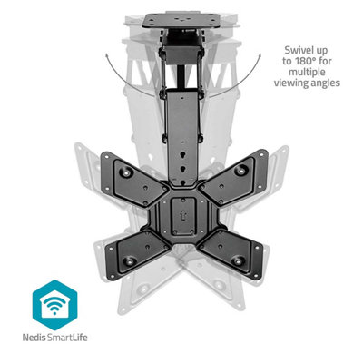 Smart Motorised Folding TV Ceiling Mount Bracket for 23-65" Screen Max ...