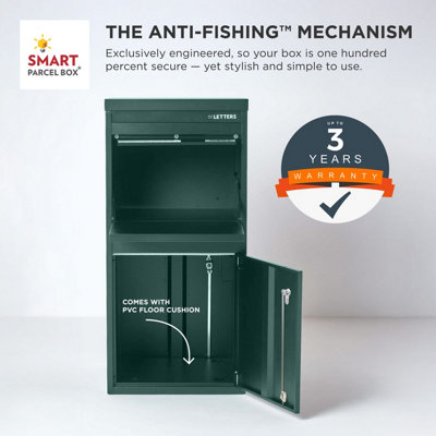 Smart Parcel Box Extra Large Secure Outdoor Delivery Box Galvanised ...