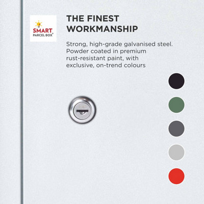 Smart Parcel Box Large Front & Rear Access White