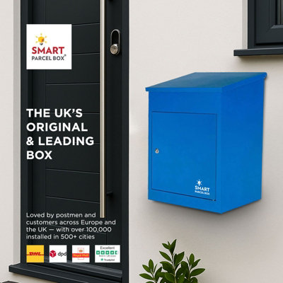 Smart Parcel Box Medium Front Access Blue