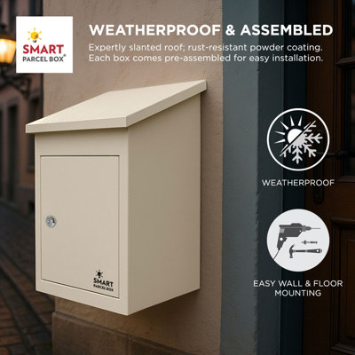 Smart Parcel Box Medium Front Access Cream