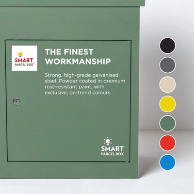 Smart Parcel Box Medium Front Access Green