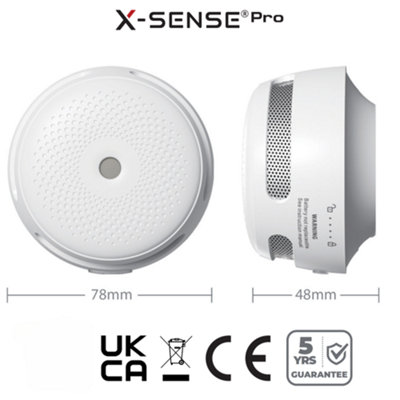 Smart Smoke Detectors & Heat Alarms with Base Station: 2 Smoke / 1 Heat