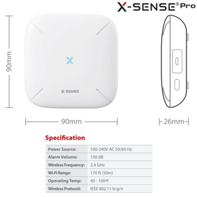 Smart Smoke Detectors & Heat Alarms with Base Station: 2 Smoke / 1 Heat